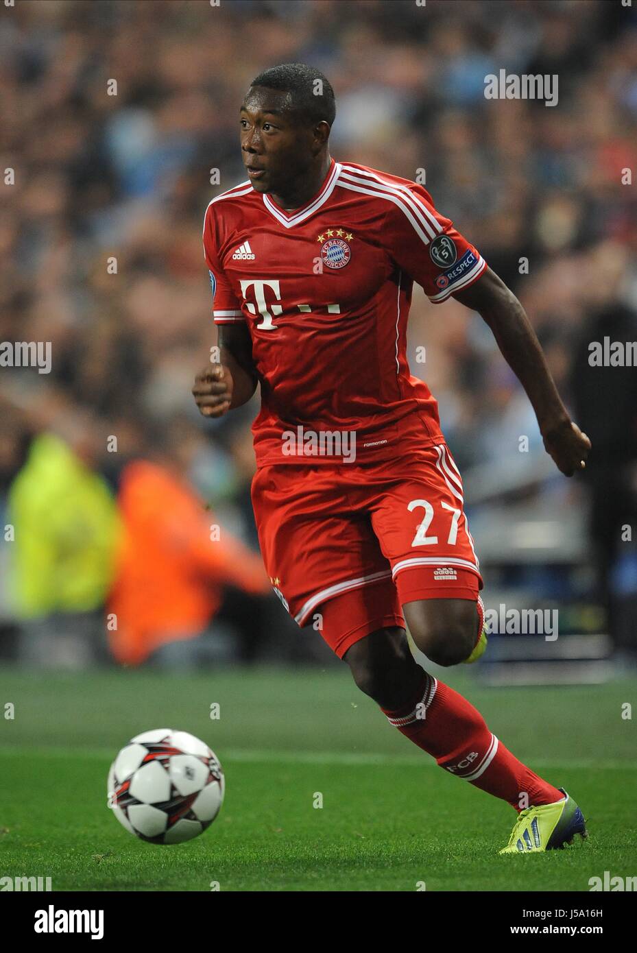 DAVID ALABA BAYERN MUNICH FC ETIHAD STADIUM MANCHESTER ENGLAND 02 ...