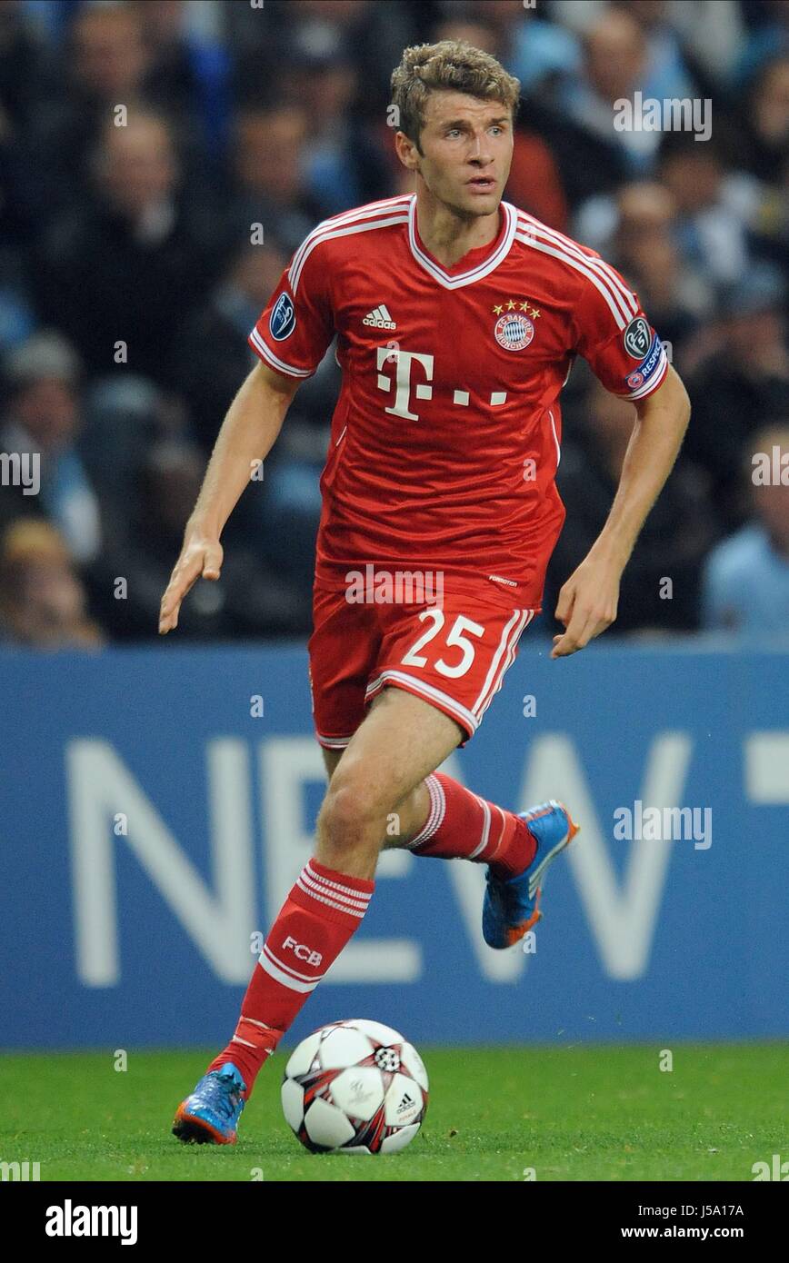 THOMAS MULLER BAYERN MUNICH FC BAYERN MUNICH FC ETIHAD STADIUM ...