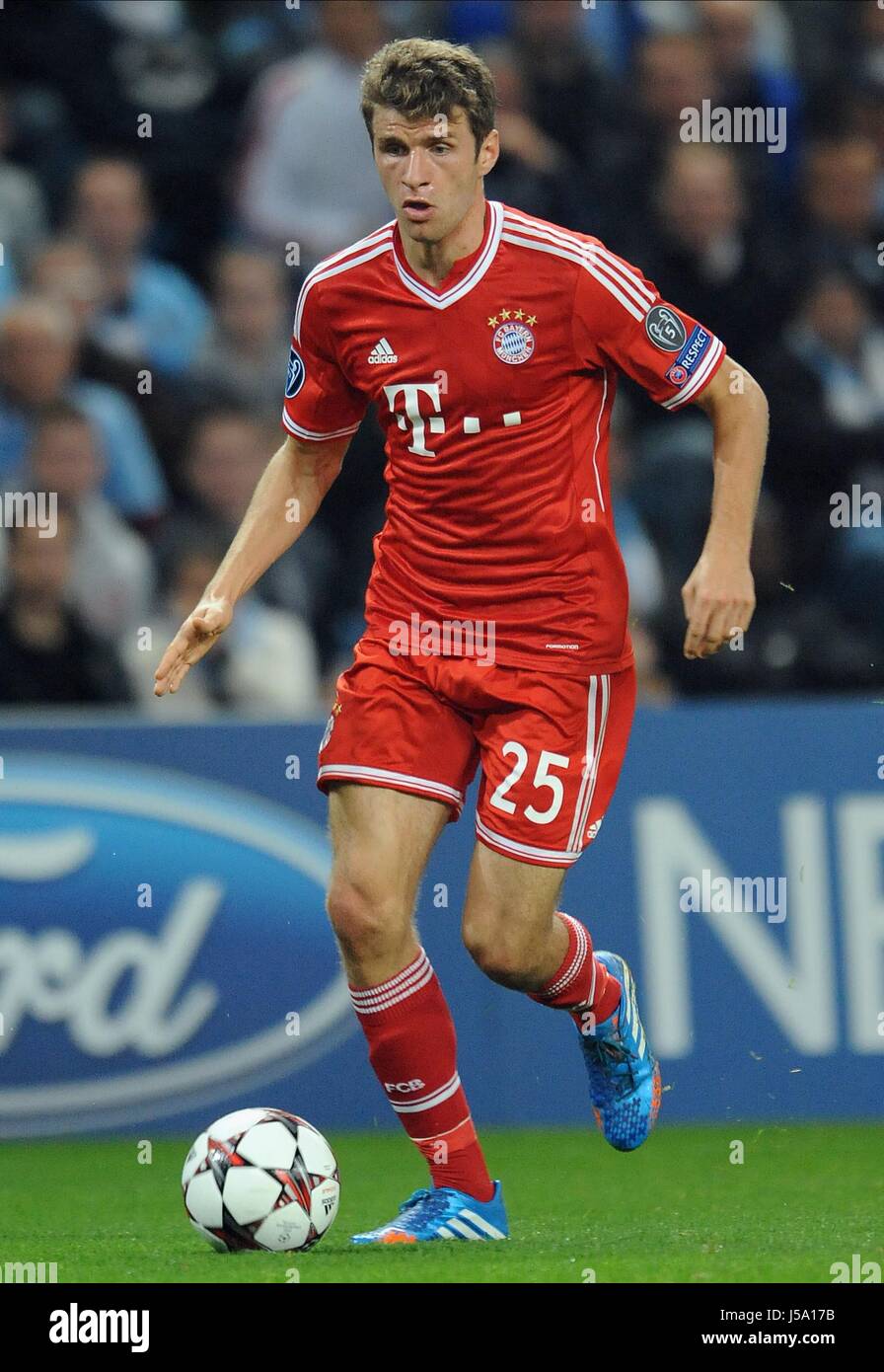 THOMAS MULLER BAYERN MUNICH FC BAYERN MUNICH FC ETIHAD STADIUM ...