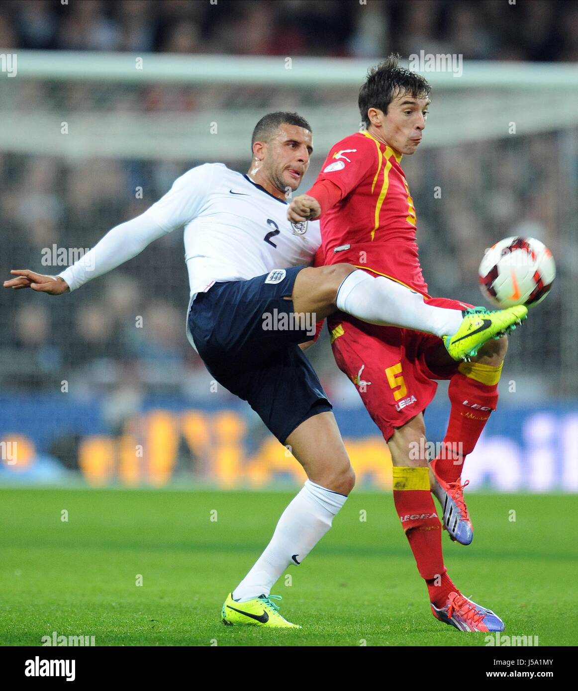 KYLE WALKER VLADIMIR VOLKOV ENGLAND V MONTENEGRO ENGLAND V MONTENEGRO ...