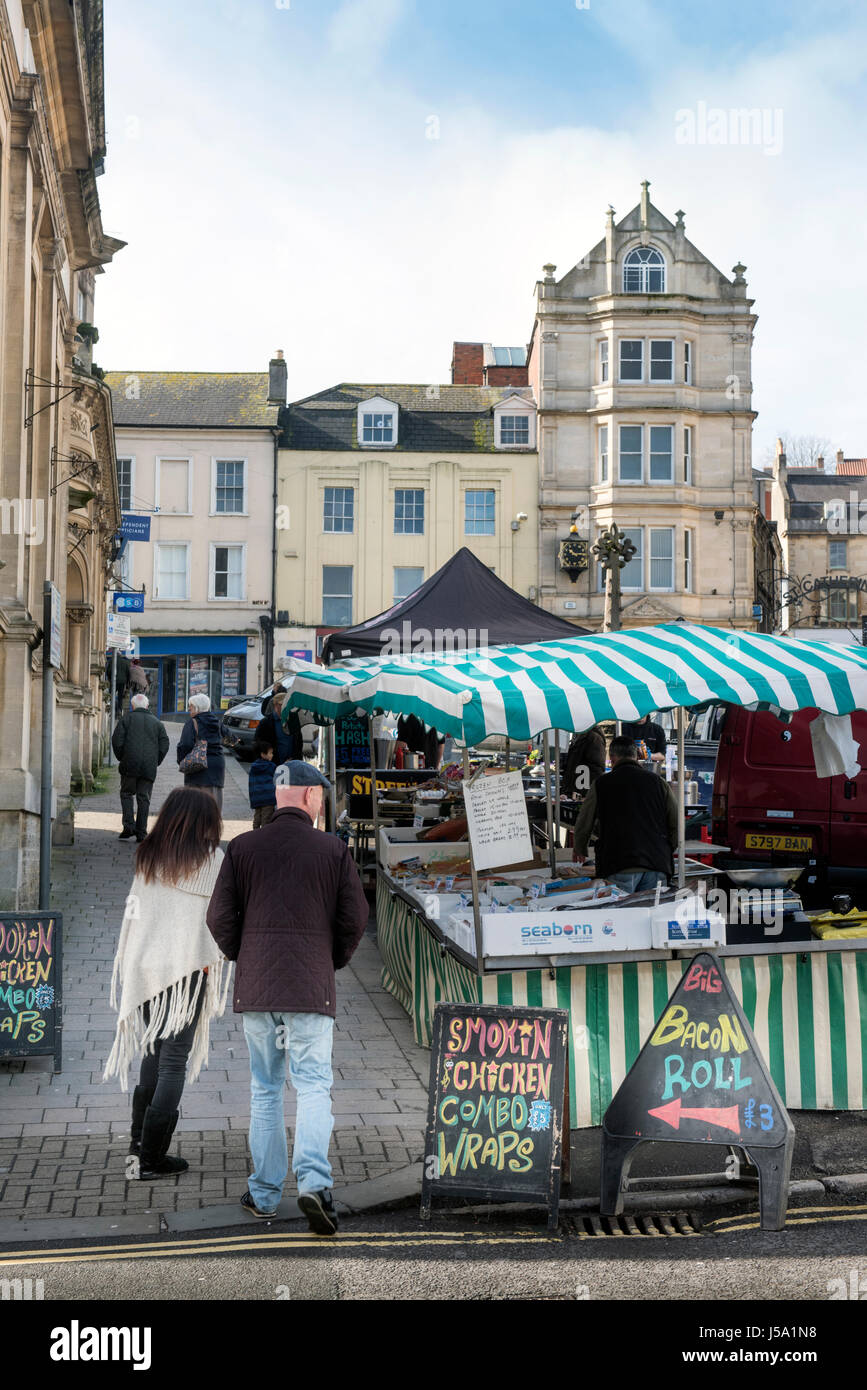 The Market Place in Frome in Somerset UK Stock Photo - Alamy