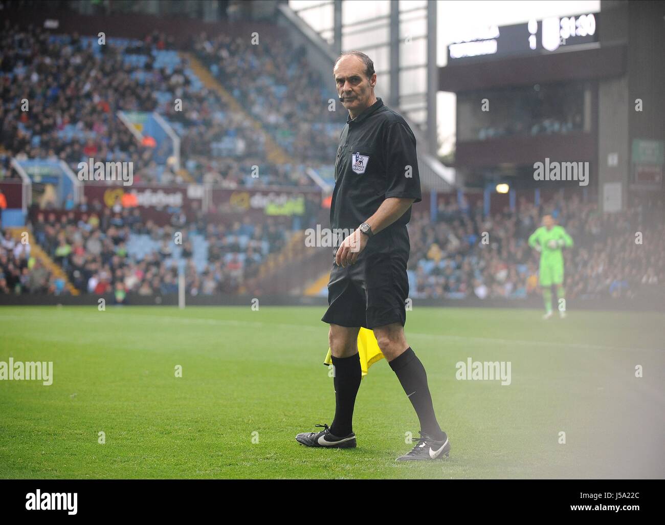 Tottenham fans at villa park hi-res stock photography and images - Alamy