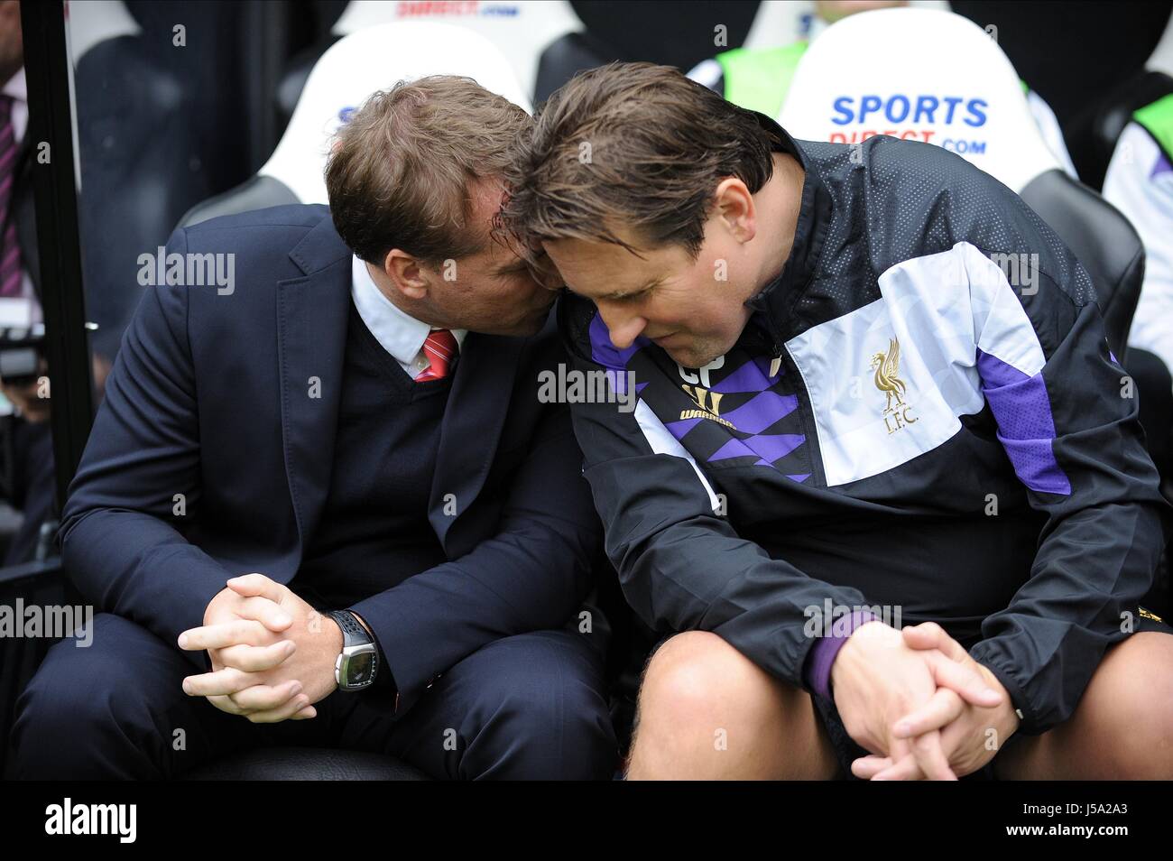 BRENDAN RODGERS COLIN PASCOE LIVERPOOL FC LIVERPOOL FC ST JAMES PARK ...