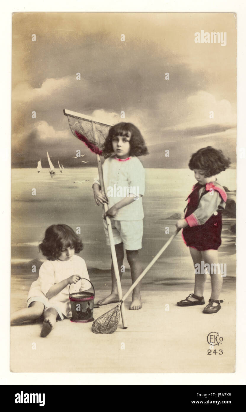 Edwardian tinted photo child hi-res stock photography and images - Alamy
