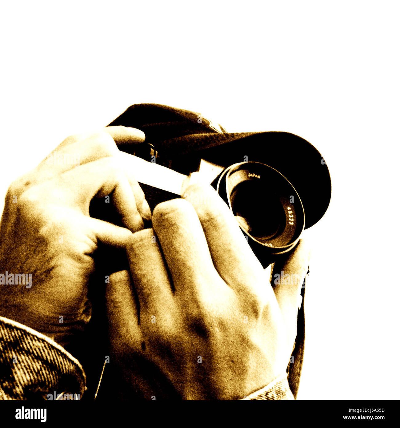 hand hands sepia photo camera objective lens analogous photographer ...