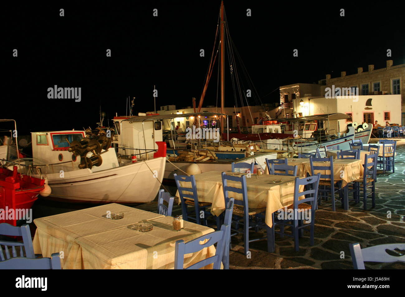 restaurant in the fishing port Stock Photo - Alamy