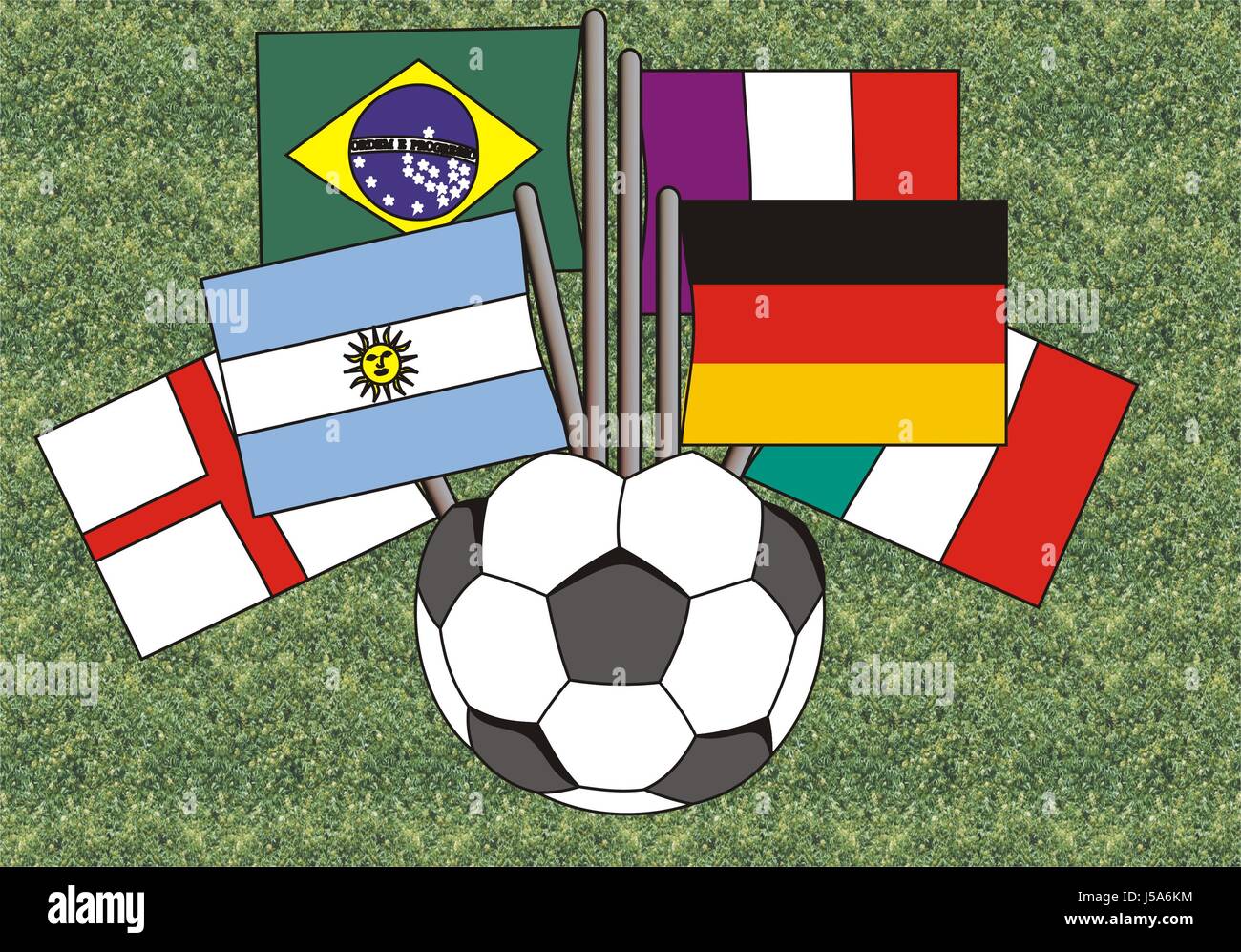 flag winner flags world champion field defender of the title lawn green ...