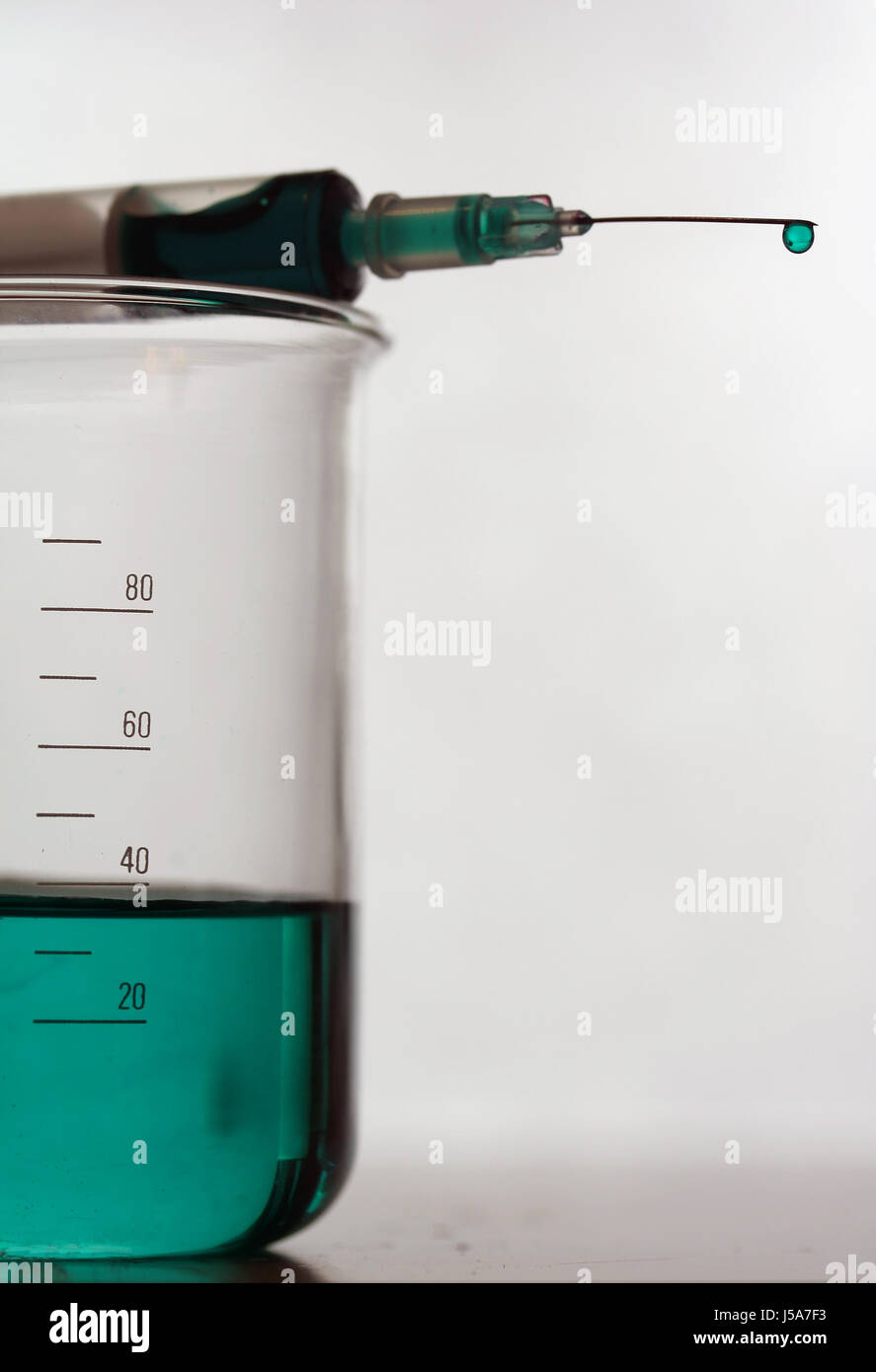 measure blue liquid iii Stock Photo - Alamy