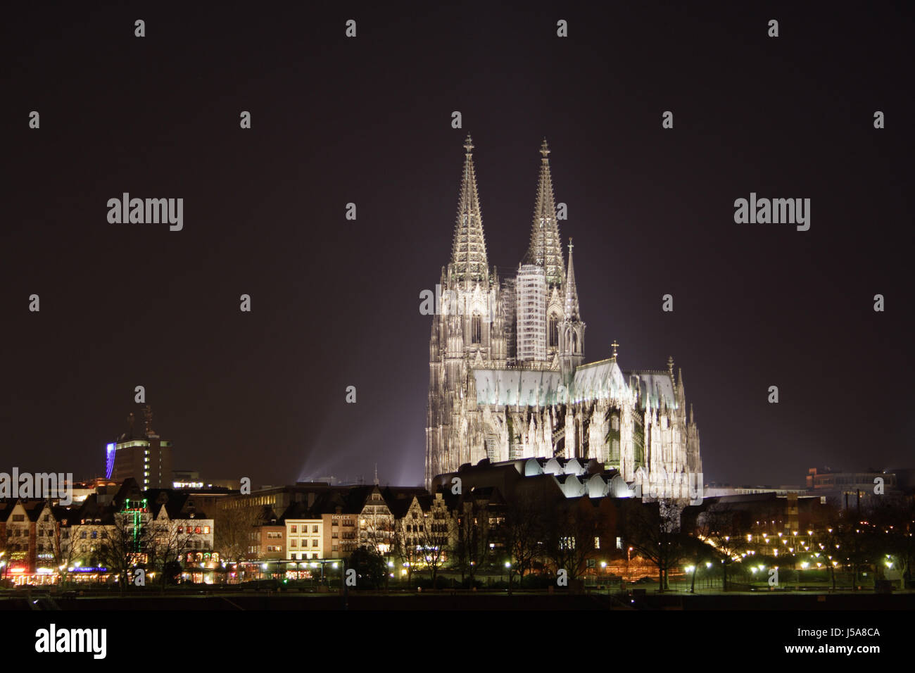 belief church cologne cathedral night nighttime night photograph long ...