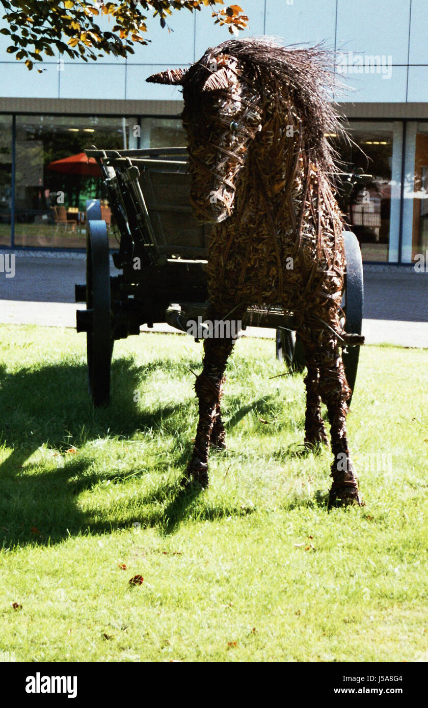 ol straw horse Stock Photo - Alamy