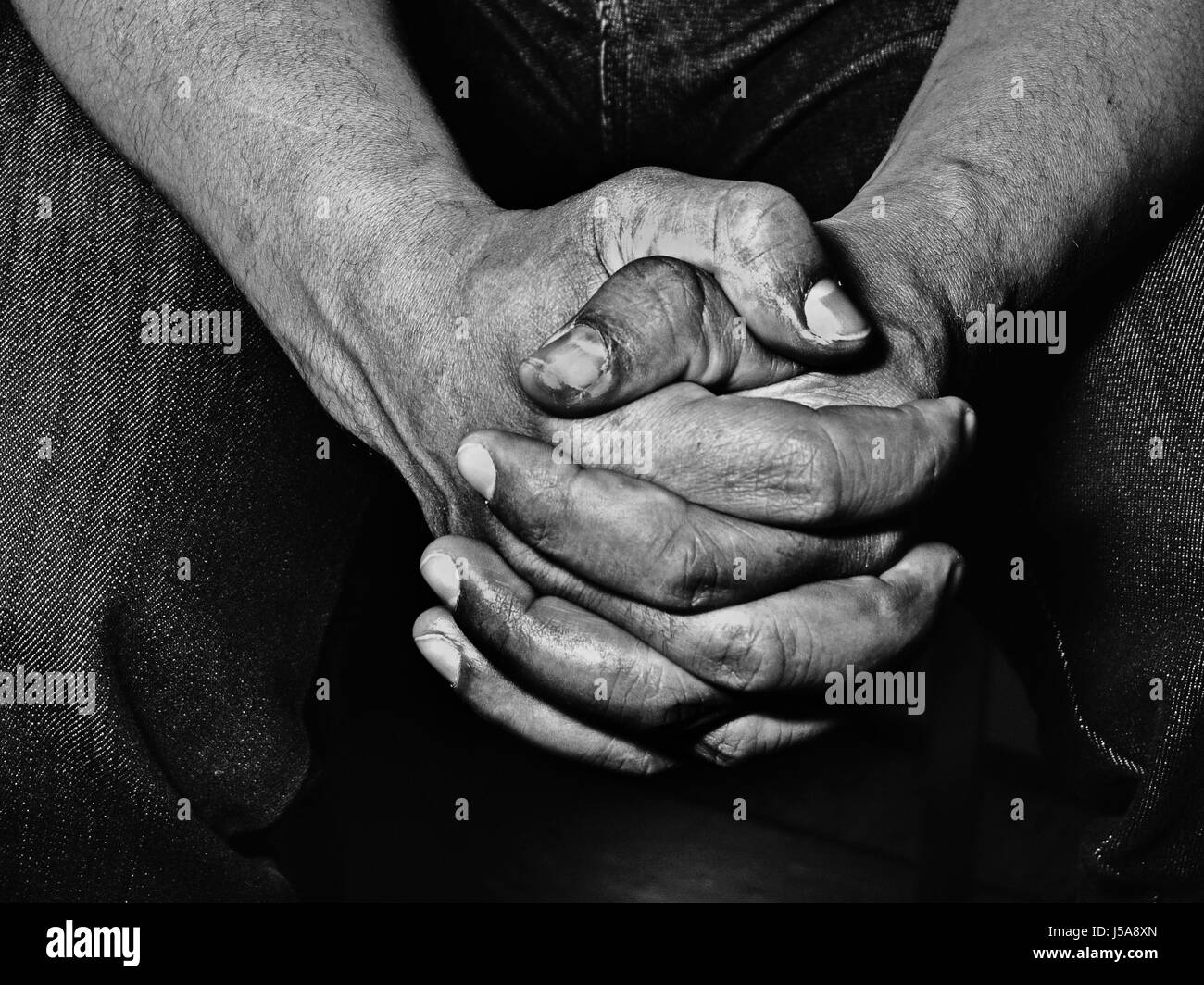 wait waiting hand hands male masculine sad black swarthy jetblack deep ...