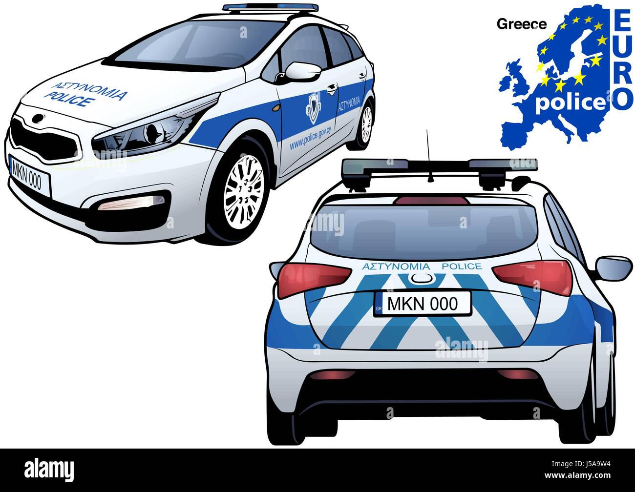 Police greece patrol hi-res stock photography and images - Alamy