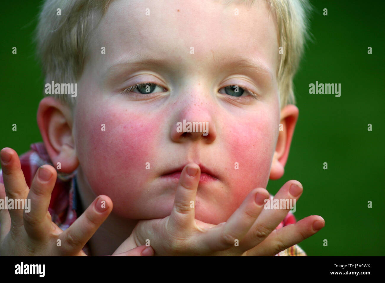 earnest hand hands meditative dreamy tired children portrait sleepy ...