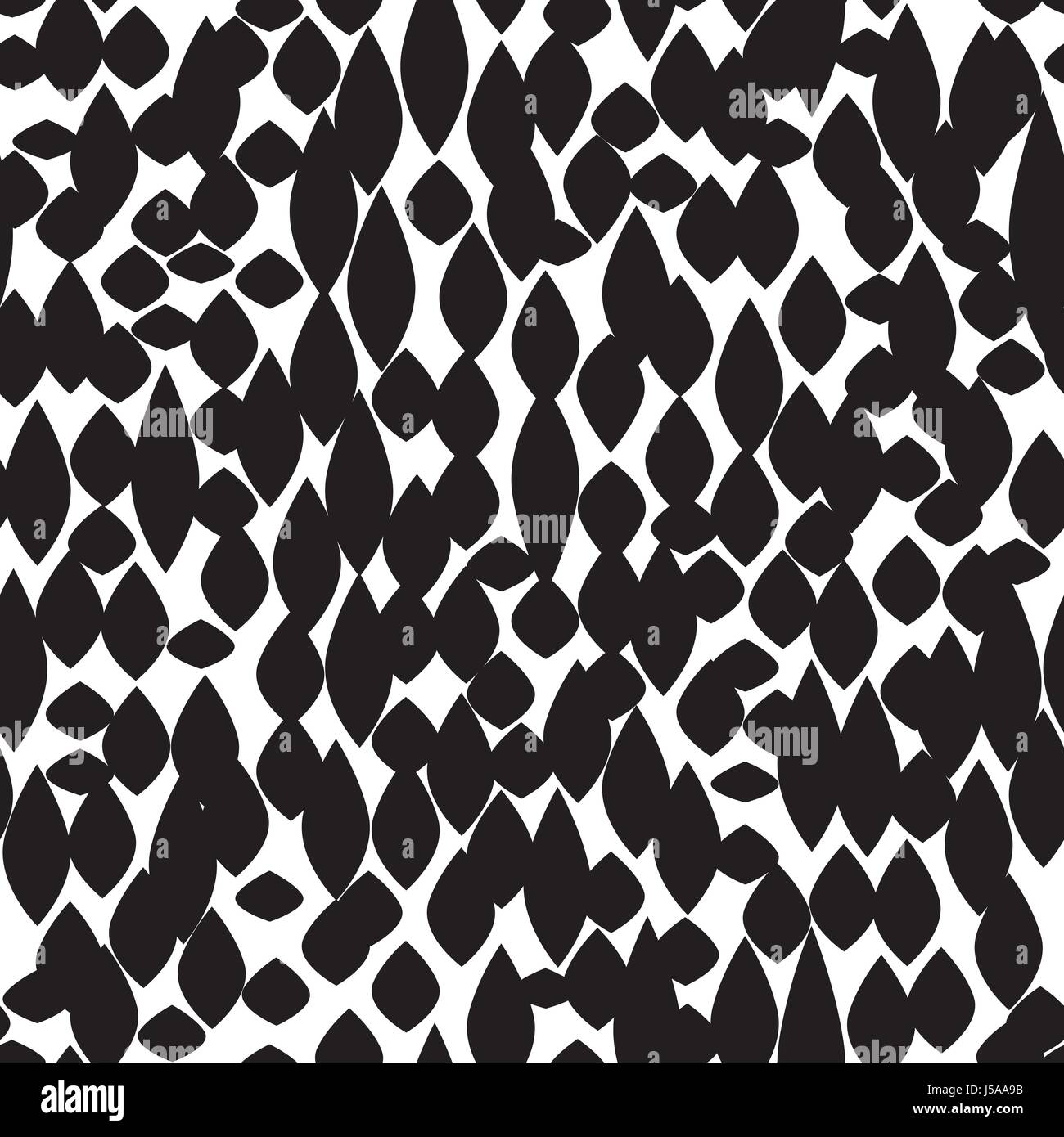 Abstract irregular blot seamless pattern. Spotted black and white ...