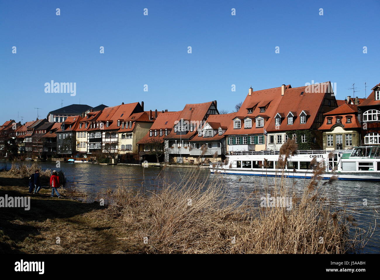 house building monument frame-work cottage emblem bank river water ...