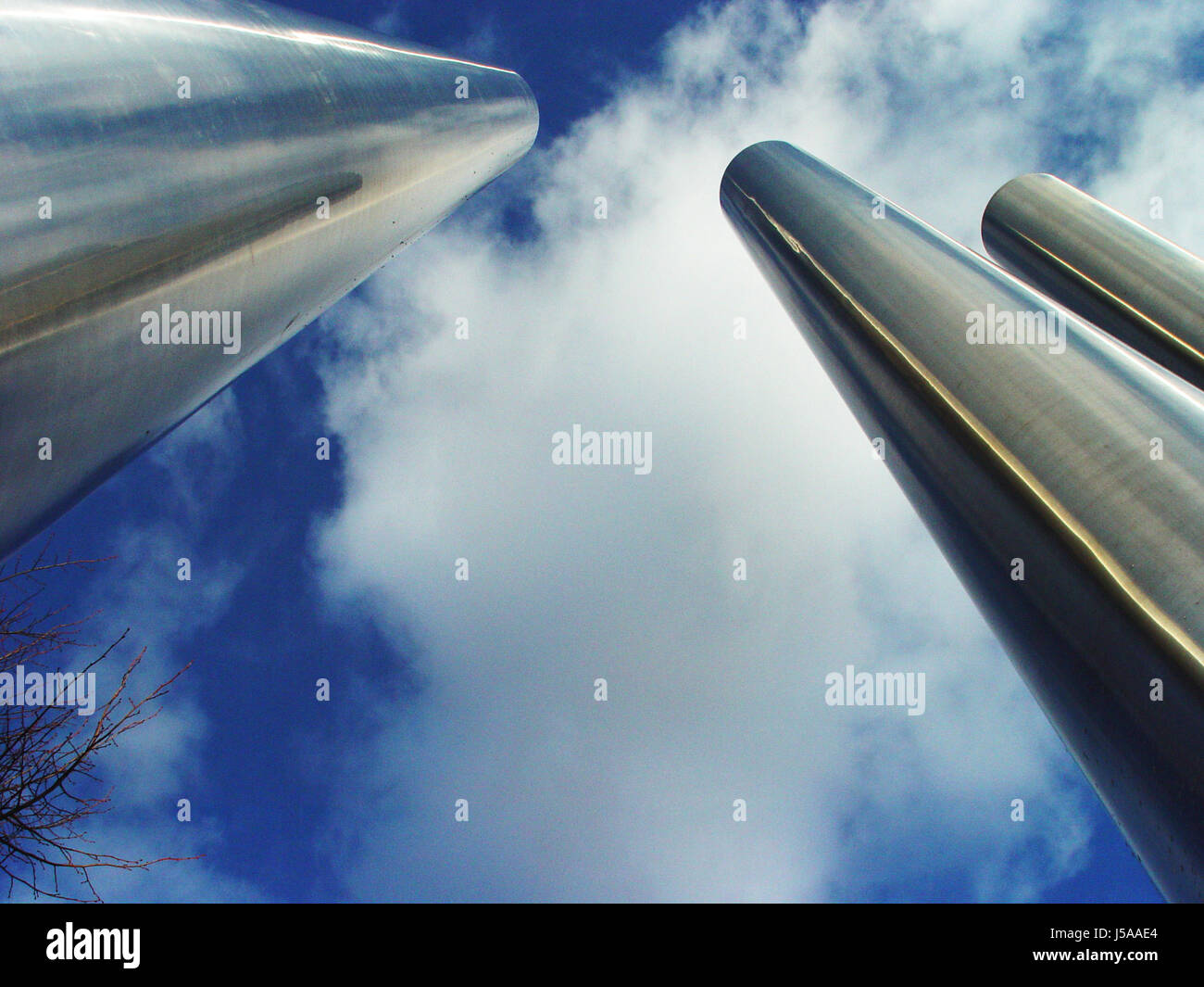 art modern modernity future columns metal style of construction ...