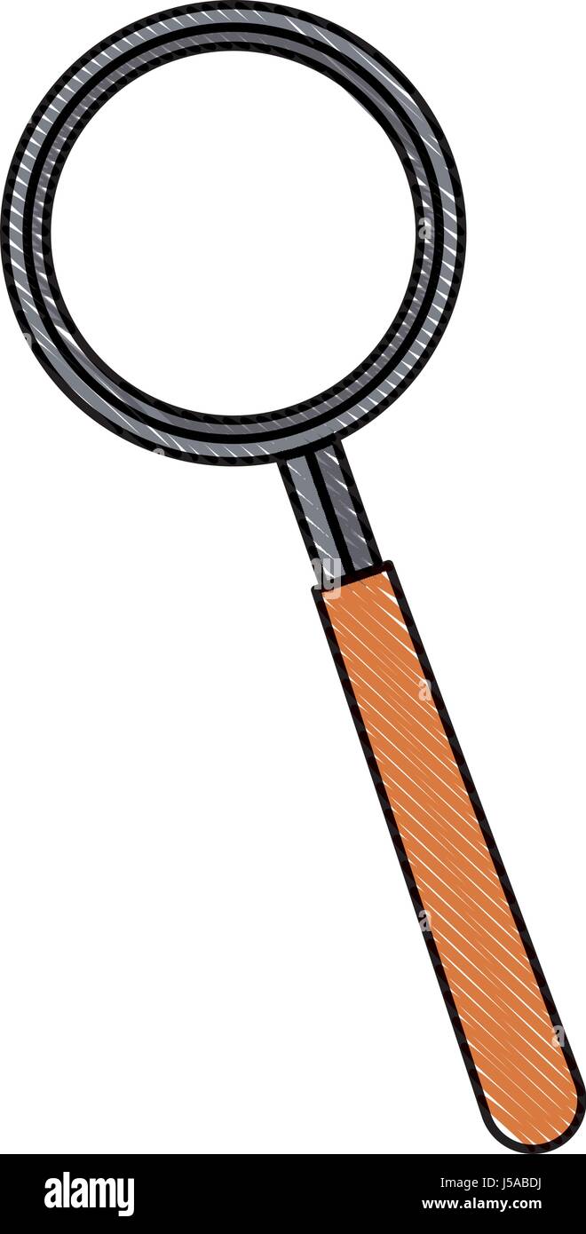 drawing magnifier find technology element Stock Vector Image & Art - Alamy