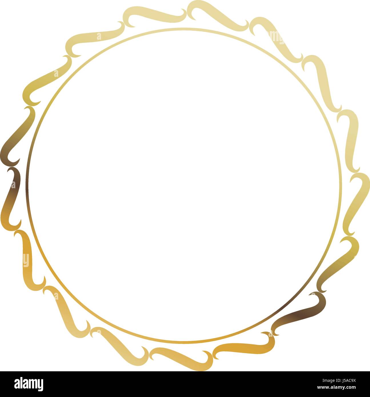 Blank Vintage Circle Logo