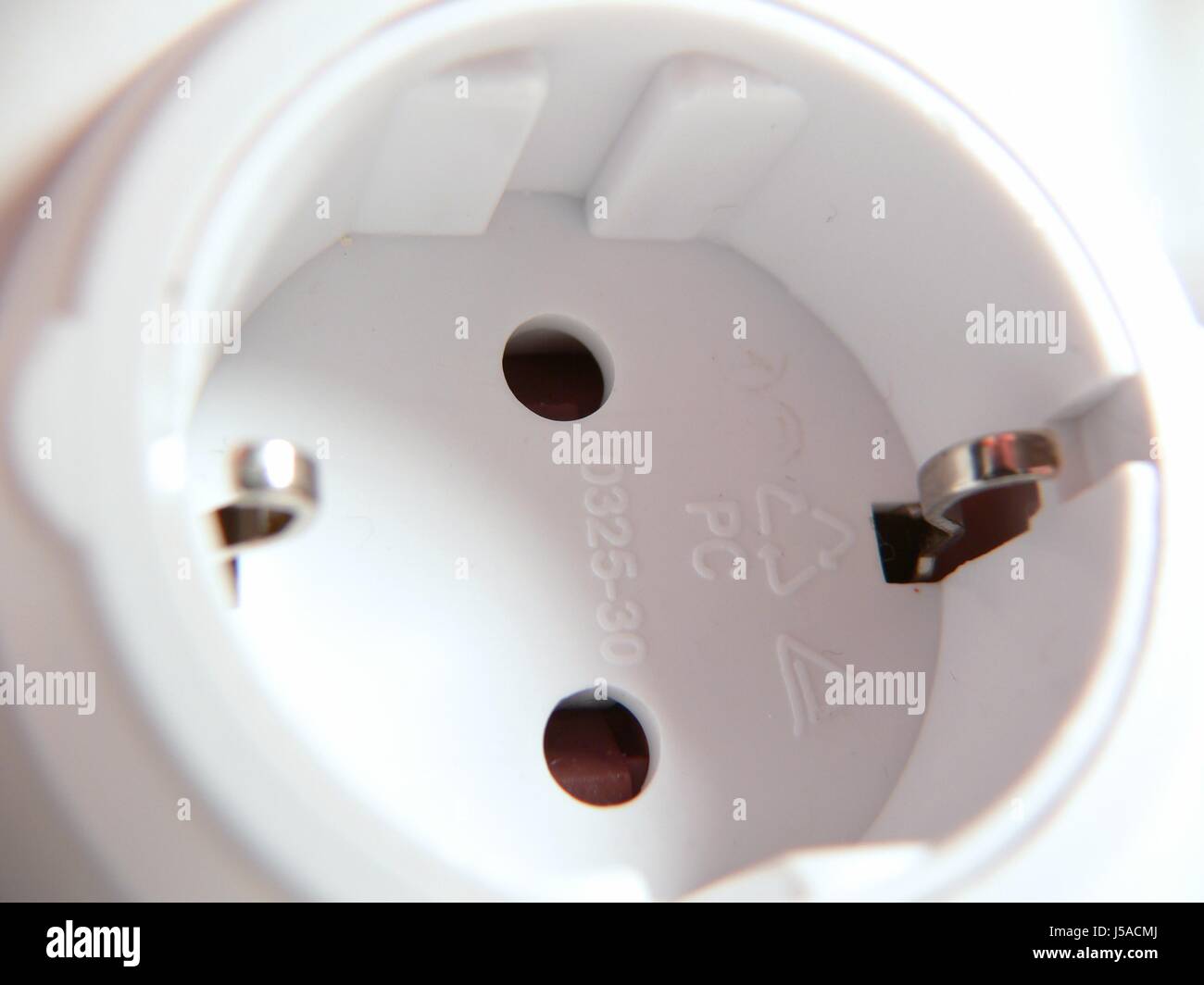 blank european caucasian energy power electricity electric power outlet ...