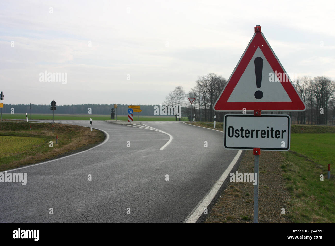 sightseers tourists easter saxony catholic sign signal traffic sign ...