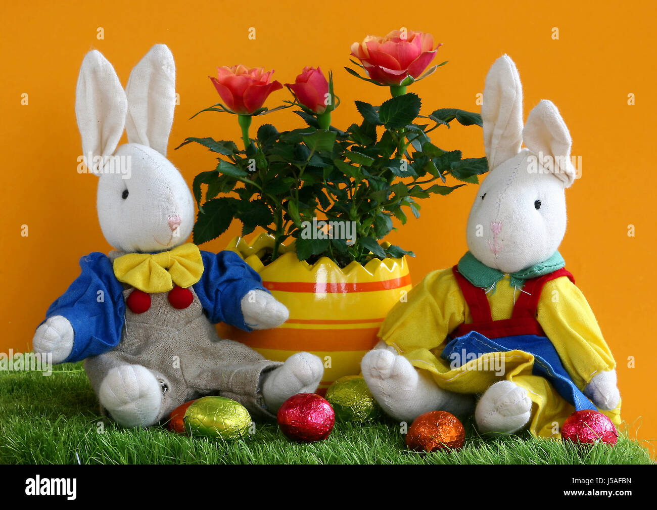 easter bunny couple Stock Photo - Alamy