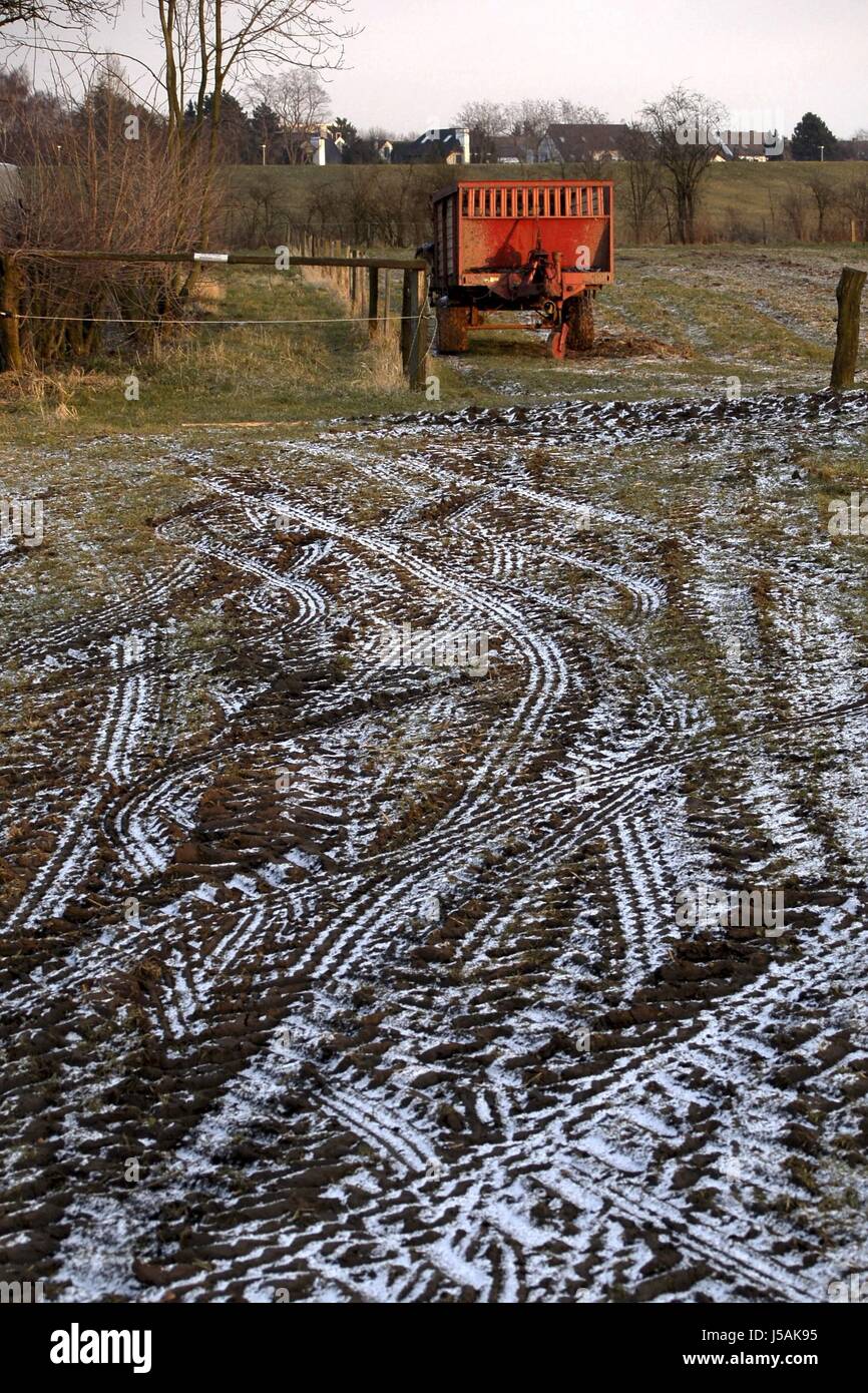 profile winter cold agriculture farming field sense ice frozen acre ...