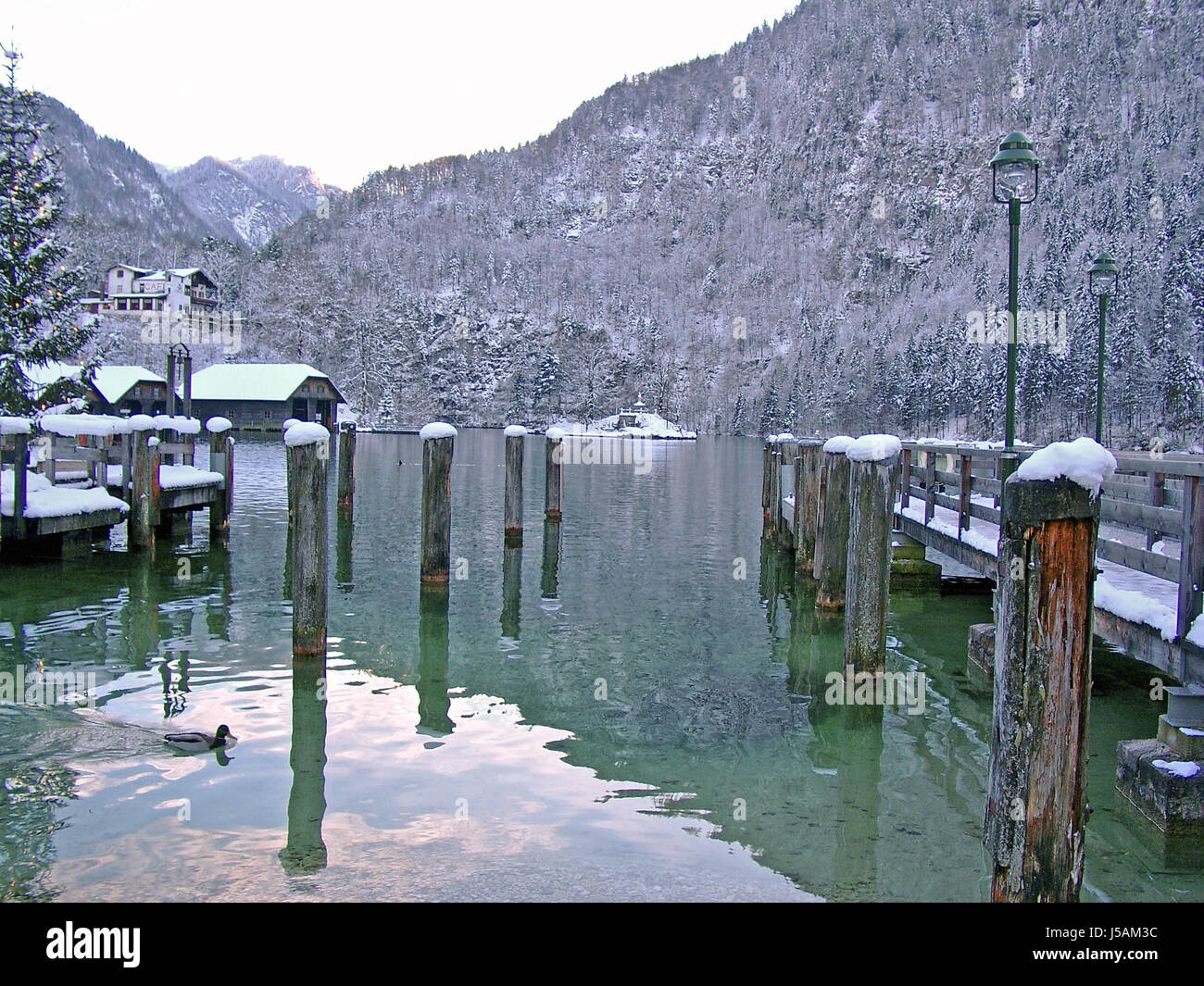 winter am koenigssee Stock Photo - Alamy
