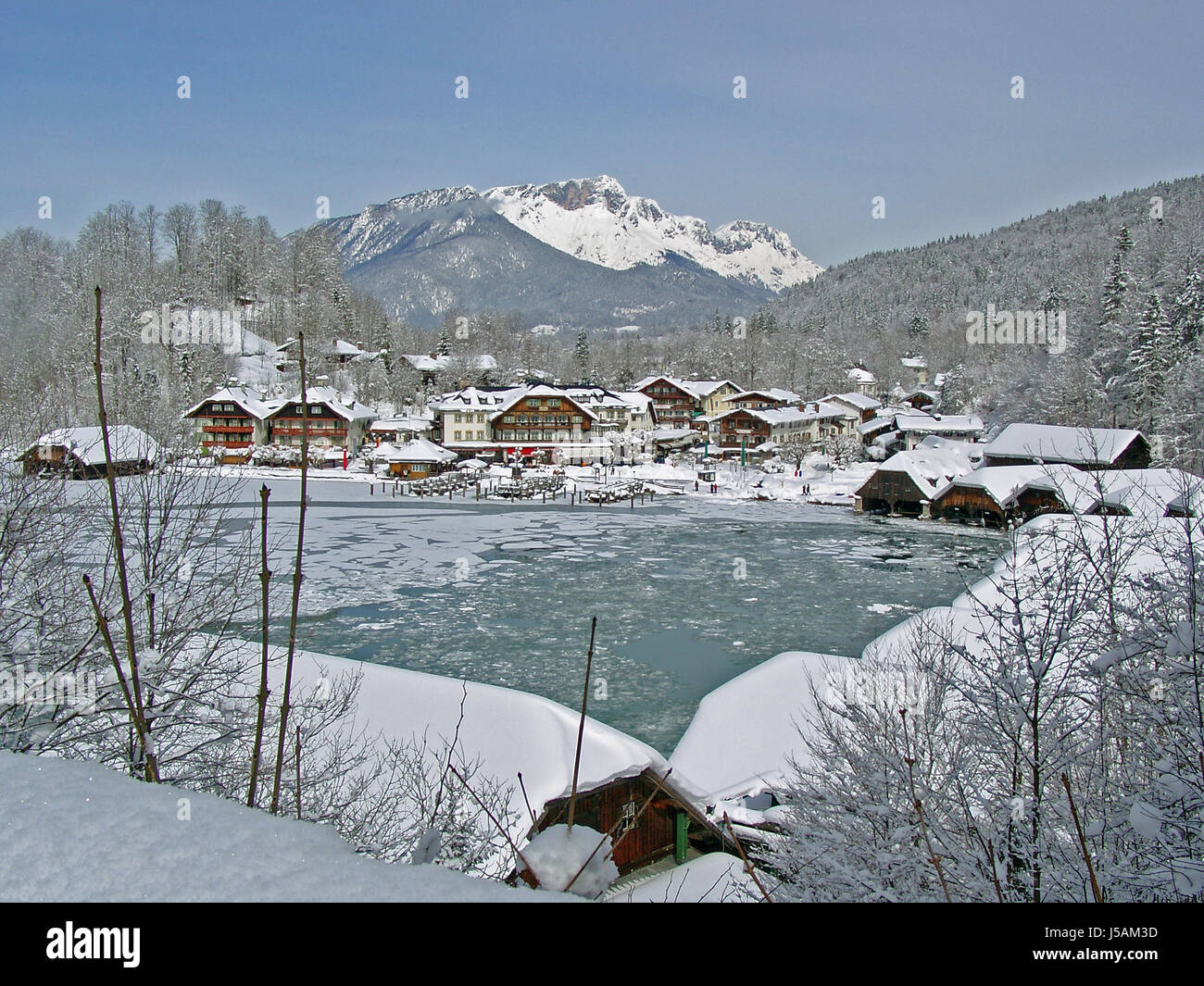 winter am koenigssee Stock Photo - Alamy