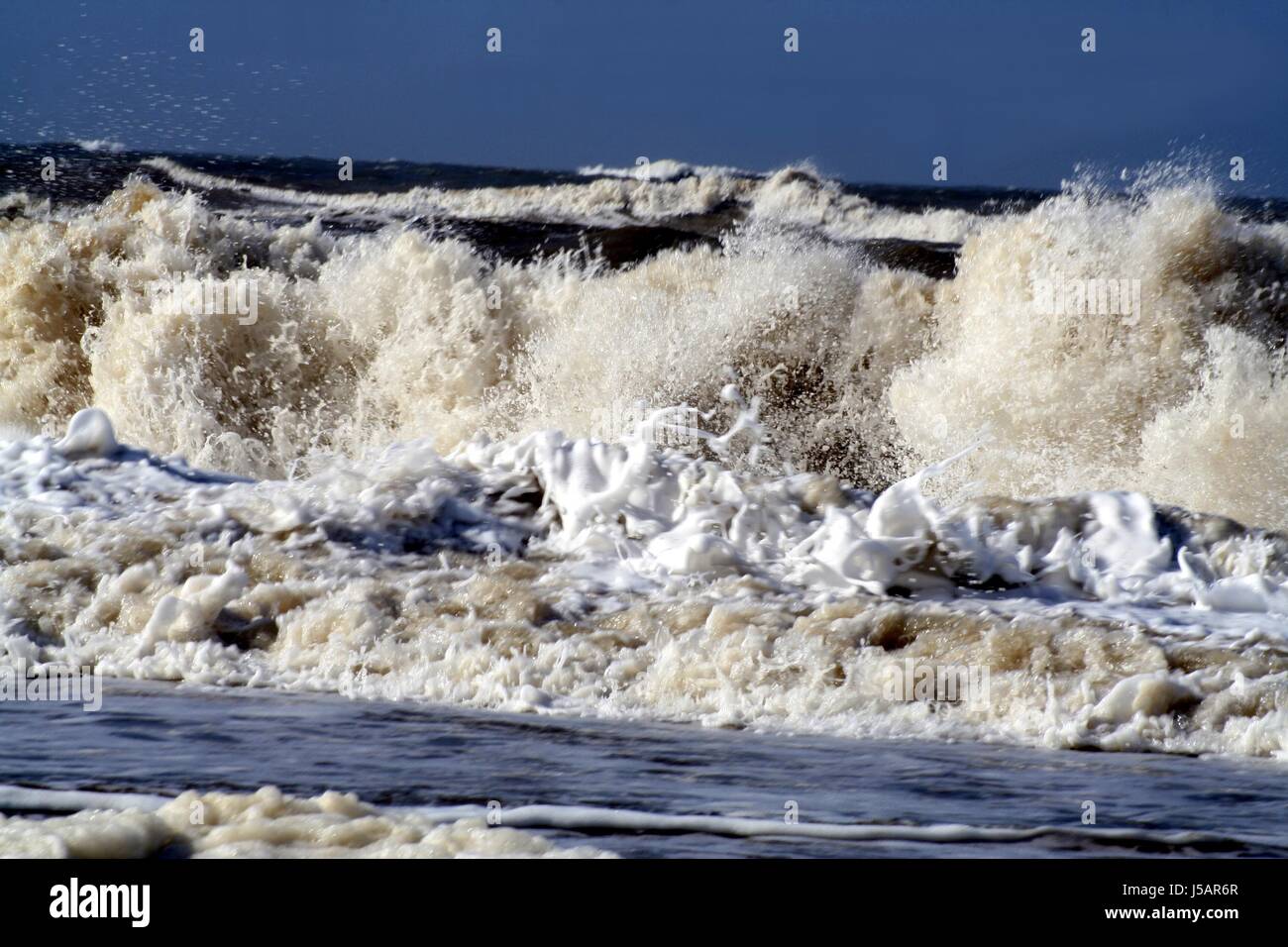 blue waves blank european caucasian wave spray windy stormy wind force ...