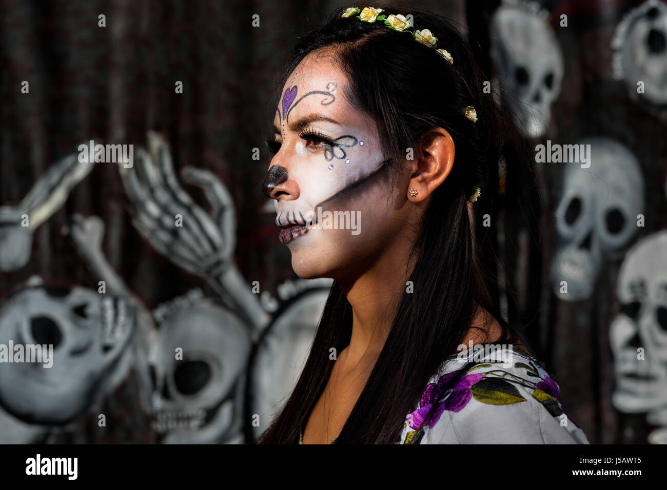 Day dead skull woman calavera hi-res stock photography and images - Alamy