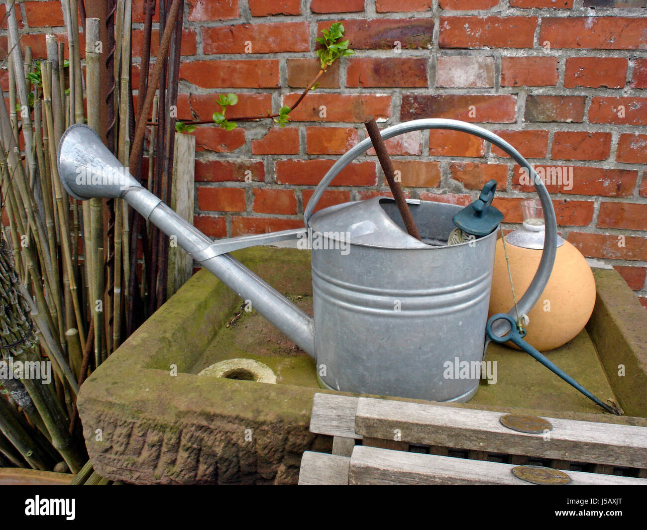 detail garden branch bamboo gardens lower saxony brick twine cord ...