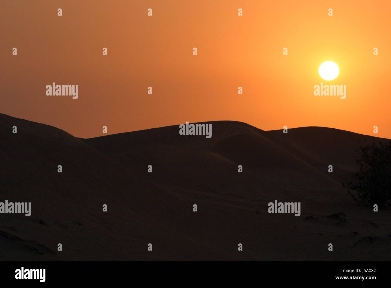 desert wasteland sunset dust sunrise evening sense hot evening sky heat ...