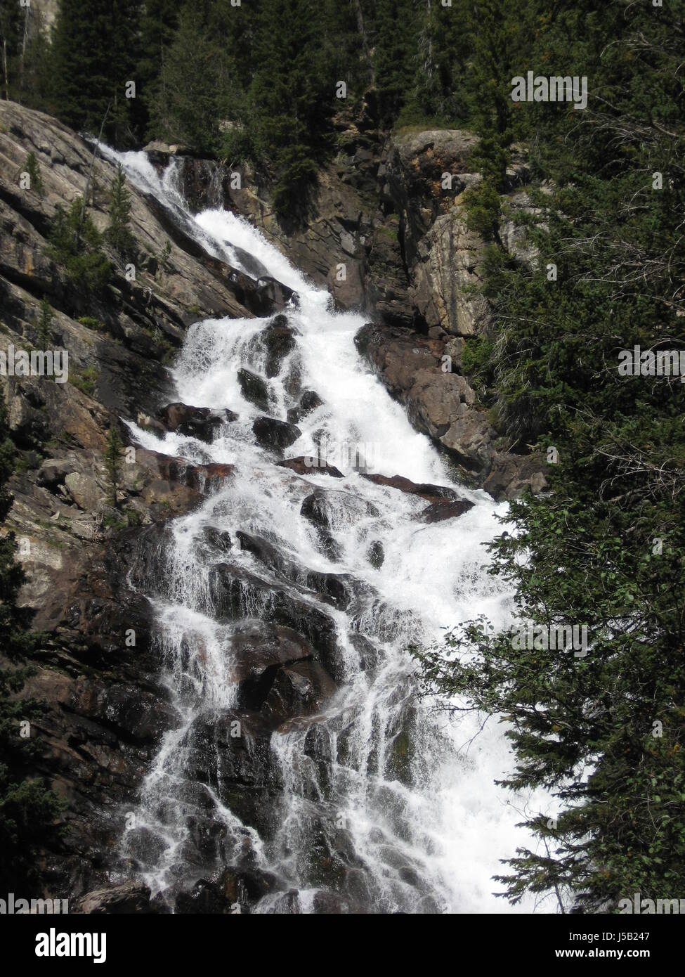 Hidden falls grand teton national park hi-res stock photography and ...