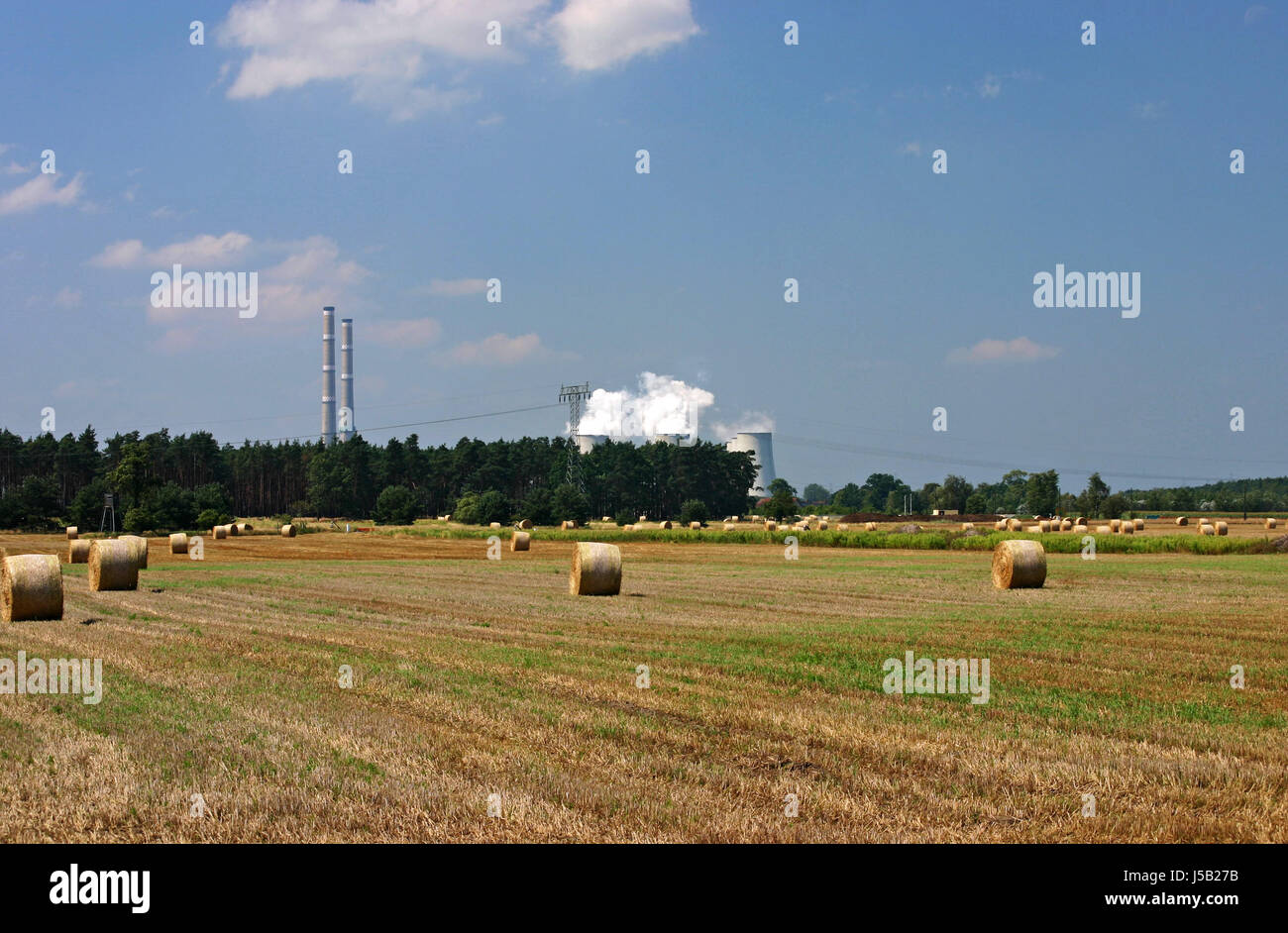 power plant landscape Stock Photo - Alamy