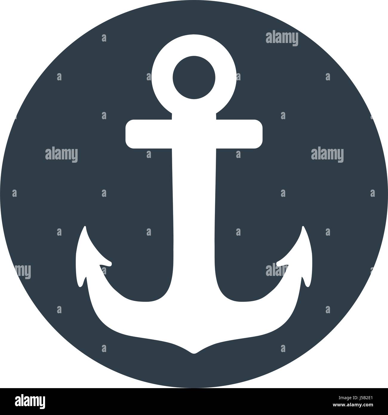 Marine anchor symbol Stock Vector Image & Art - Alamy