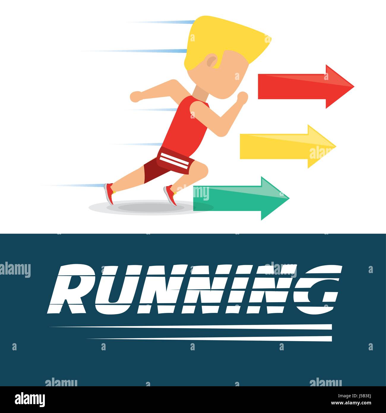 Man jogging running outdoors outside Stock Vector Images - Alamy