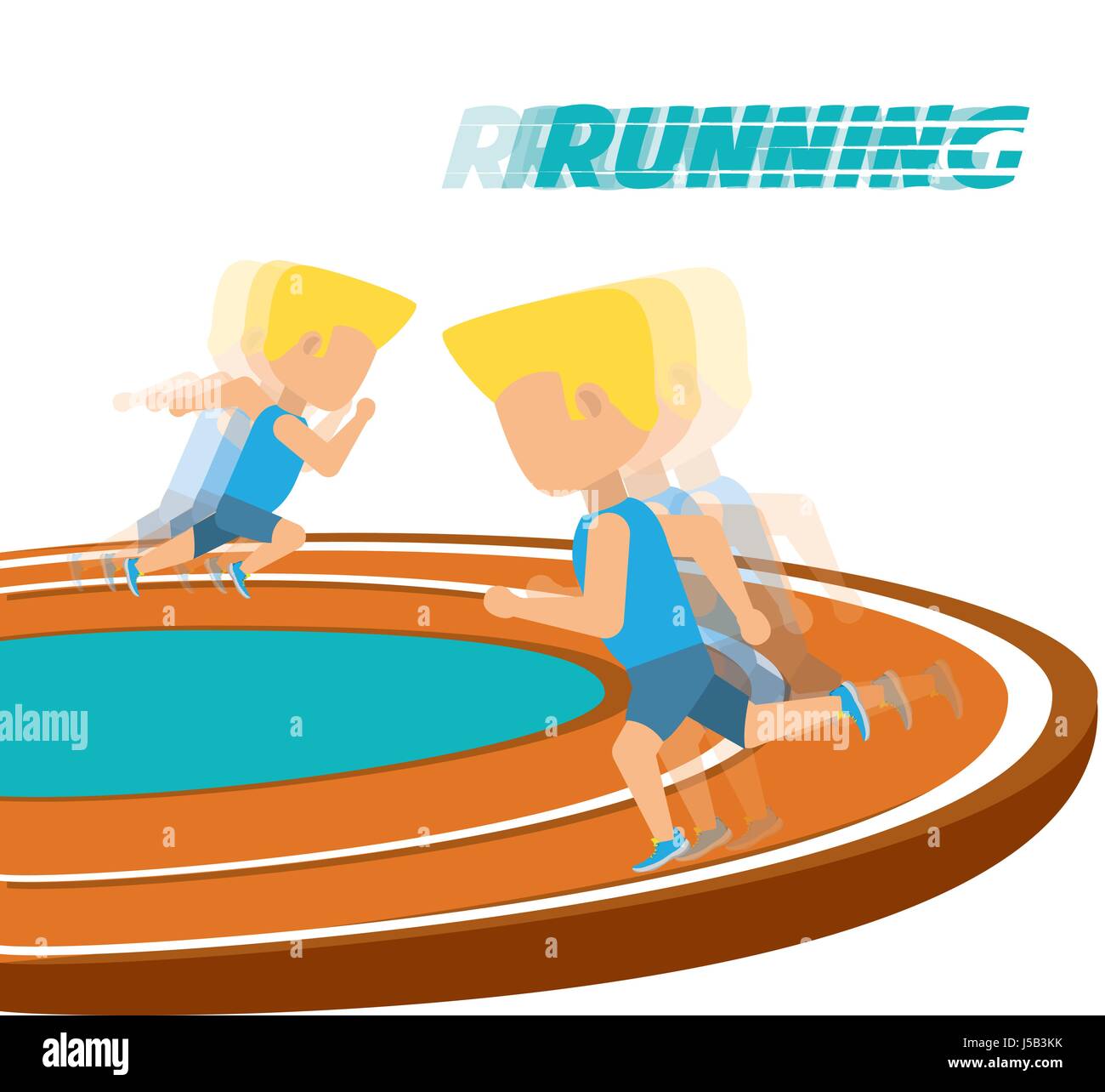 Running Track Illustration High Resolution Stock Photography and Images ...