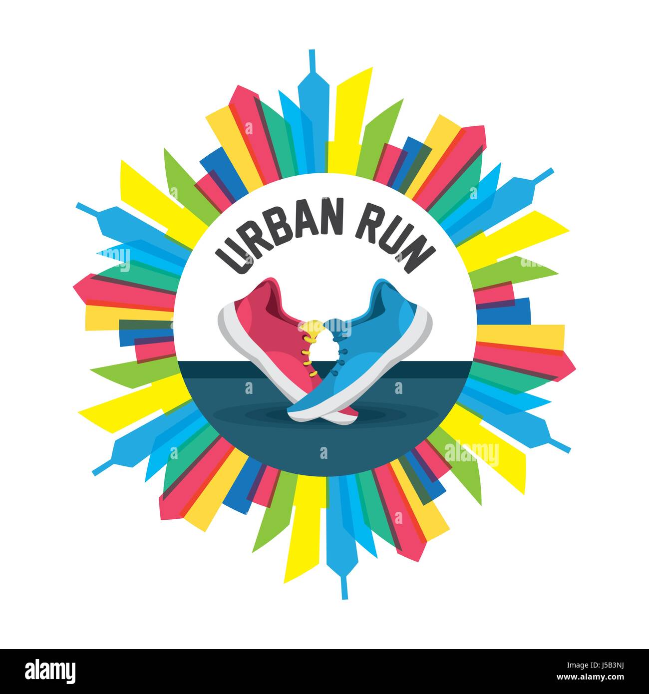 City street fitness running Cut Out Stock Images & Pictures - Alamy