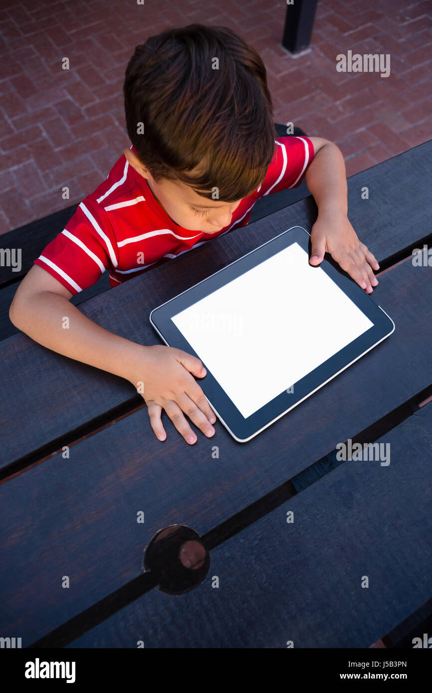 School boy electronic tablet hi-res stock photography and images - Alamy