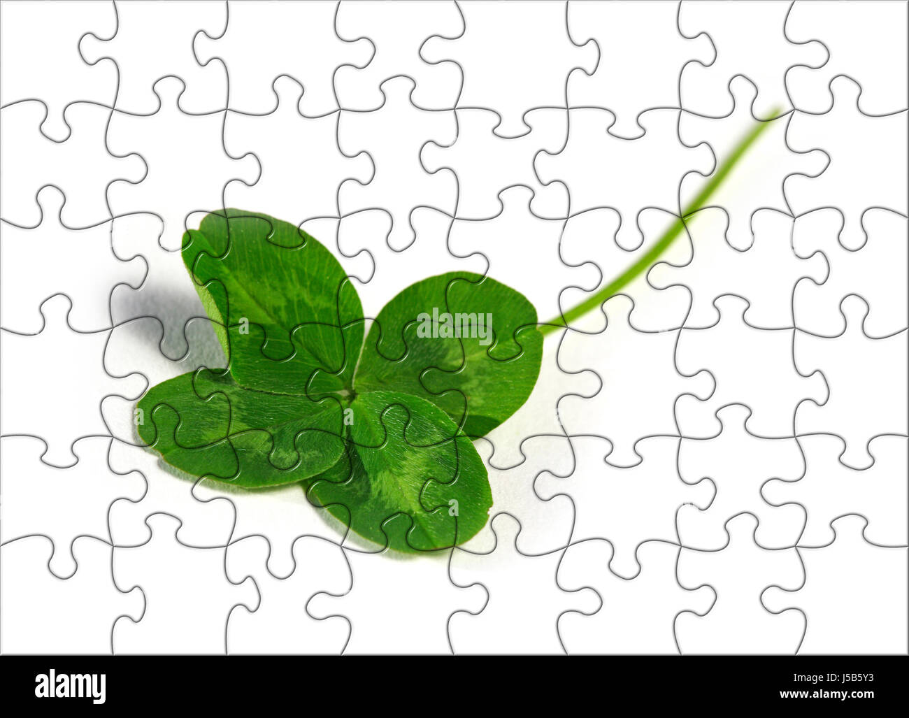 Clover puzzle hi-res stock photography and images - Alamy