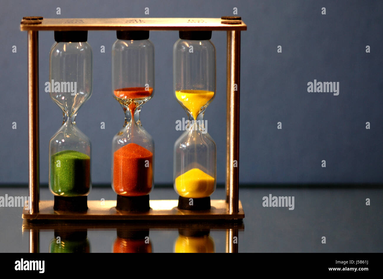 green clock time mirroring metal expiry date expire sand glass ...