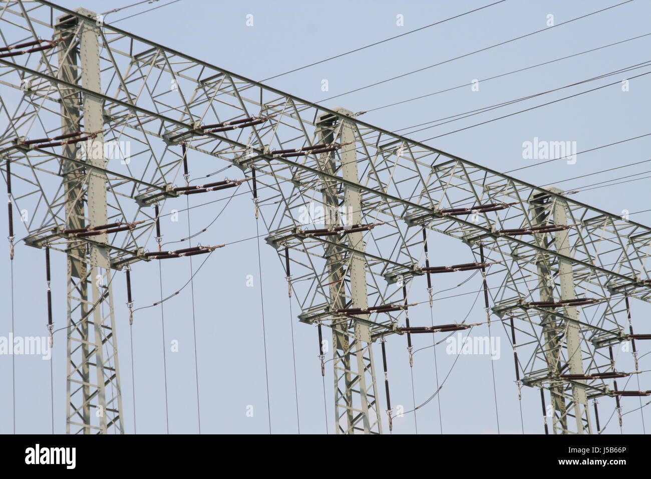 blue energy power electricity electric power steel voltage volt mast ...