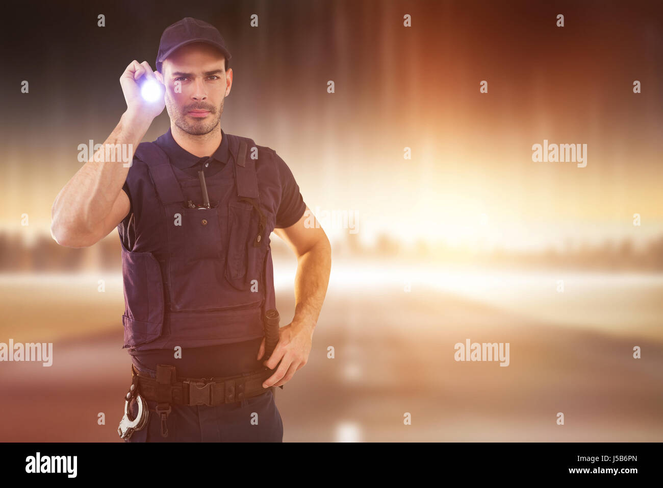 Man searching torch light hi-res stock photography and images - Alamy