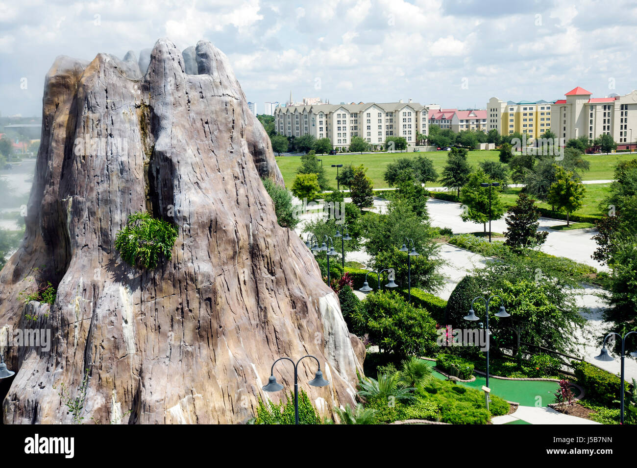 Orlando Florida,International Drive,miniature golf course,volcano ...