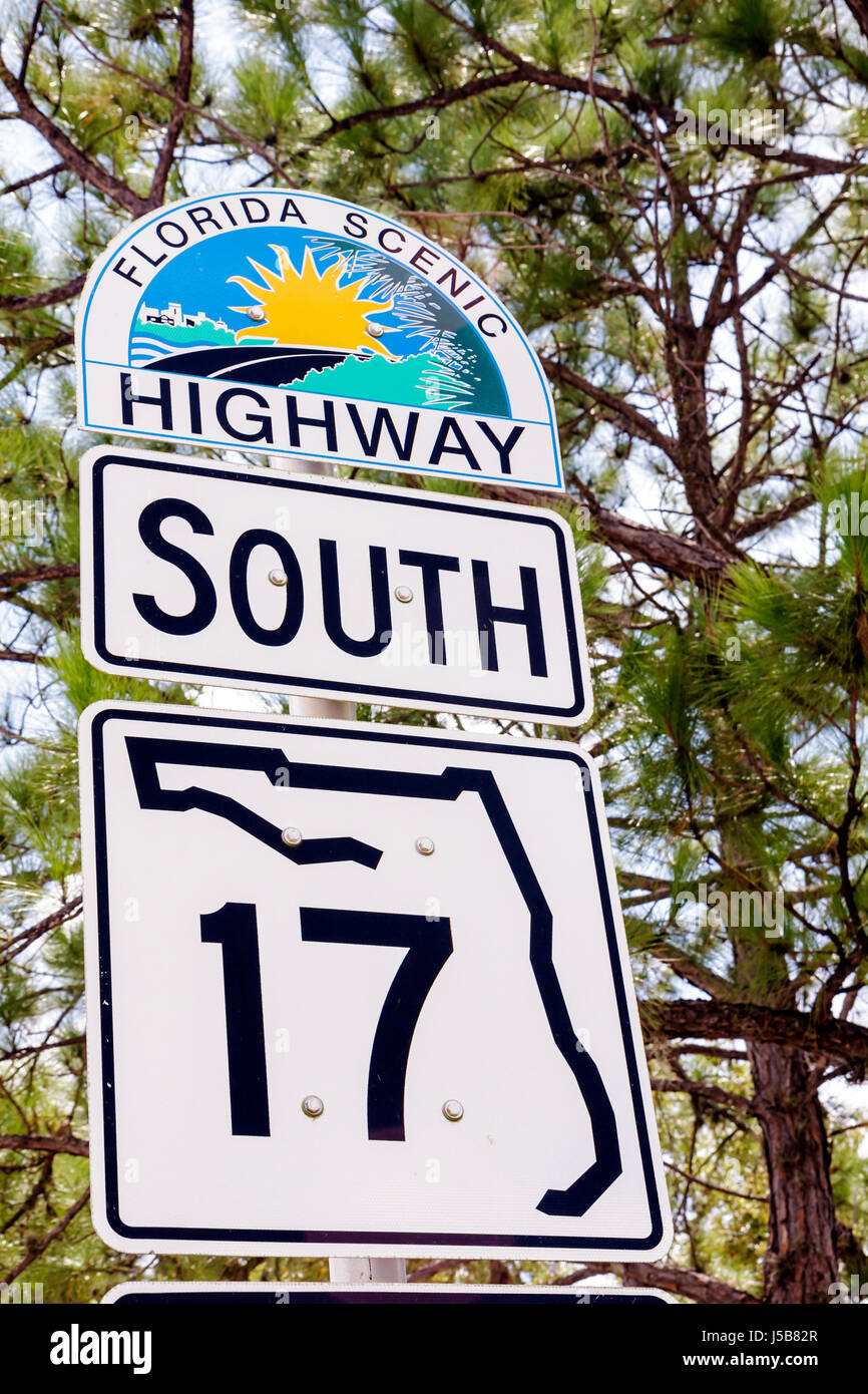 Florida Scenic Highway Sign Stock Photos & Florida Scenic Highway Sign ...