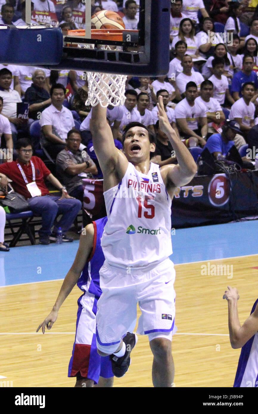 Quezon City, Philippines. 16th May, 2017. Junemar Fajardo (15) of the ...
