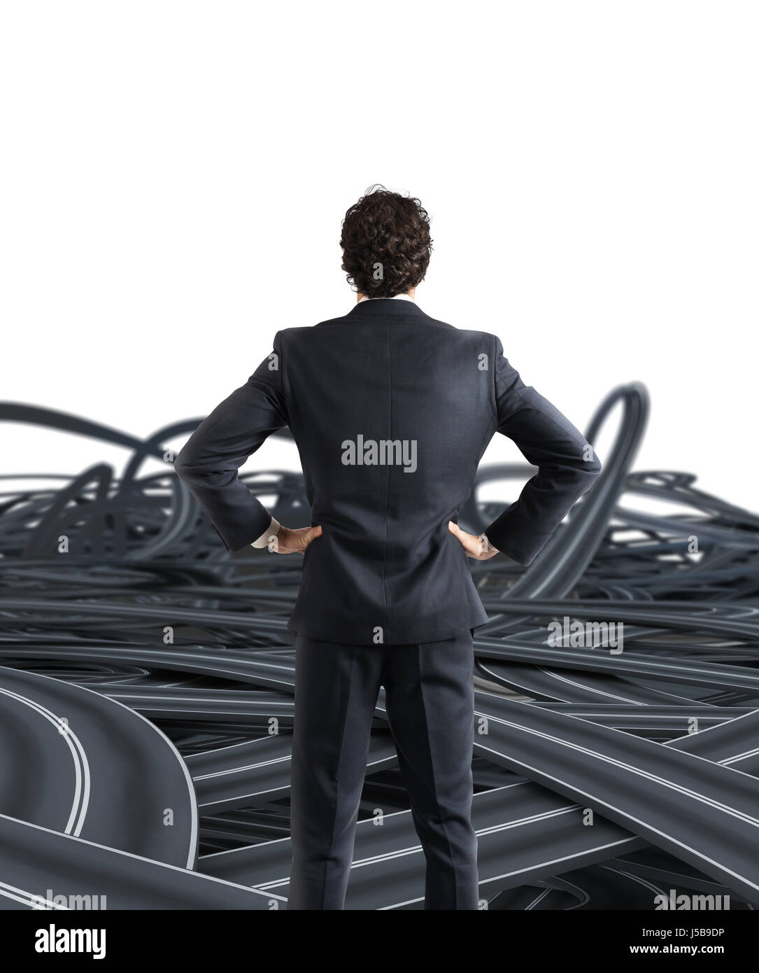 Choices of a businessman and difficult career concept Stock Photo - Alamy
