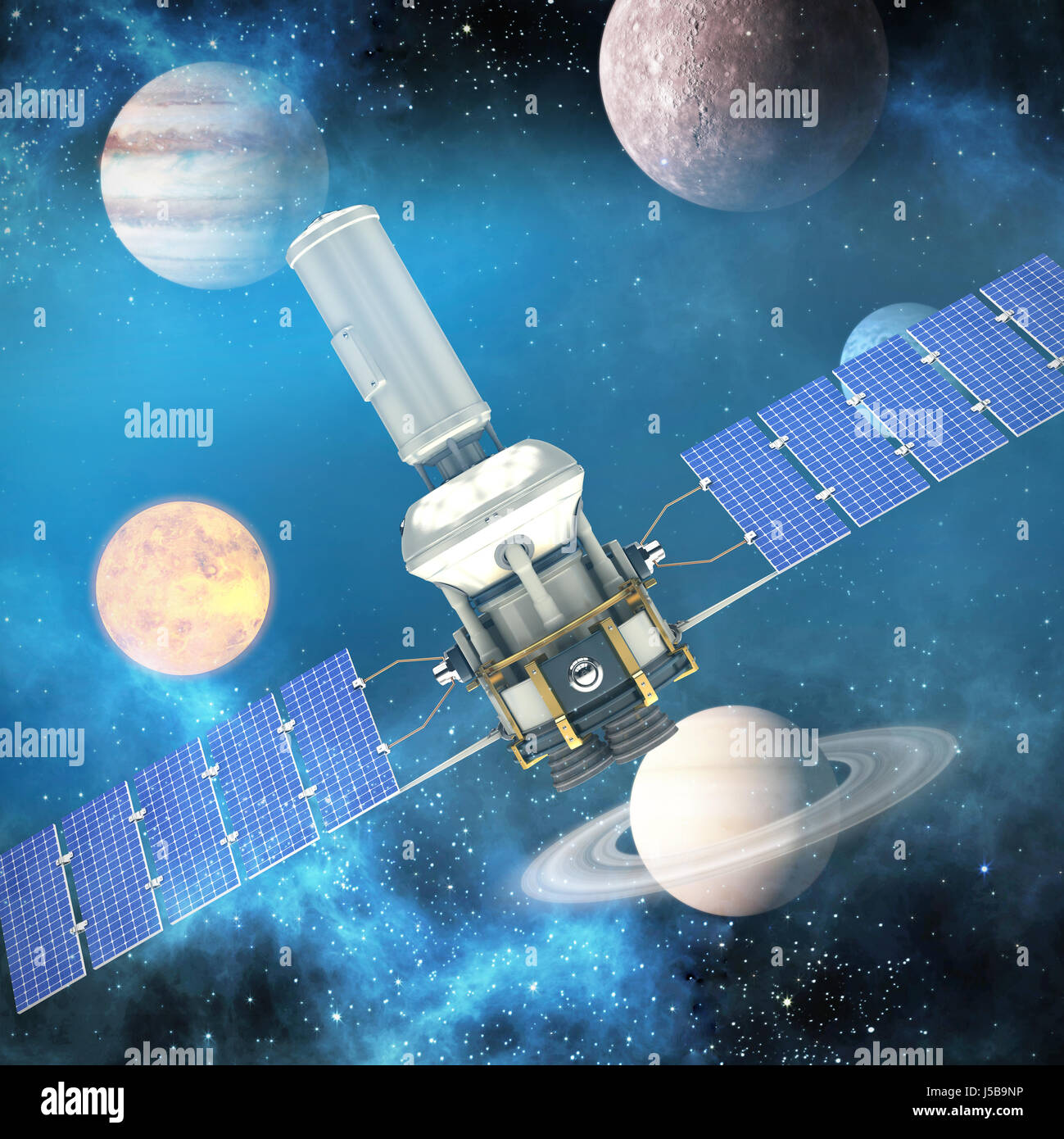 Solar Satellite Power System High Resolution Stock Photography and ...