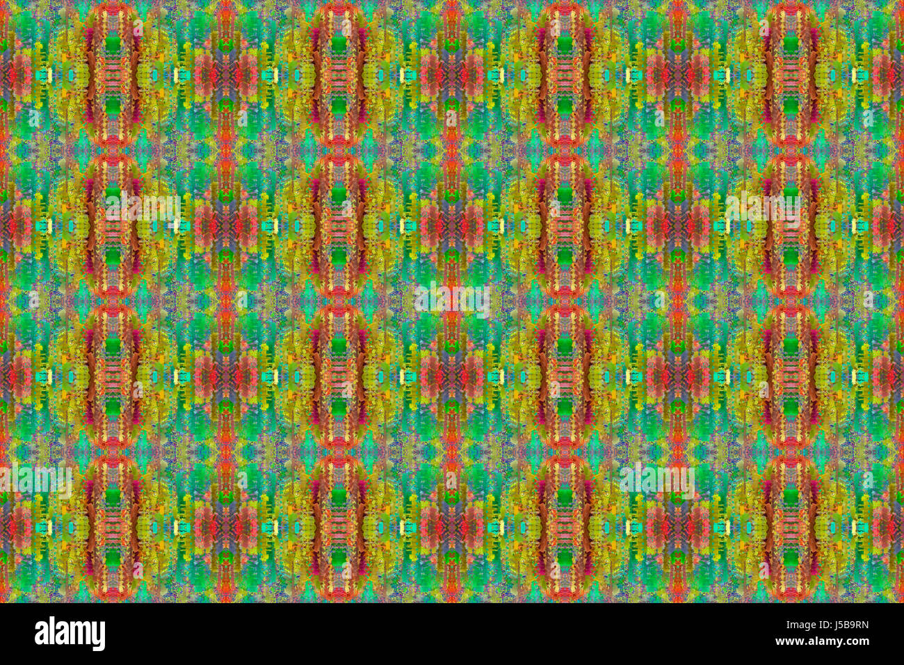 Seamless Abstract Pattern in Shades of Yellow, Orange & Green Stock ...