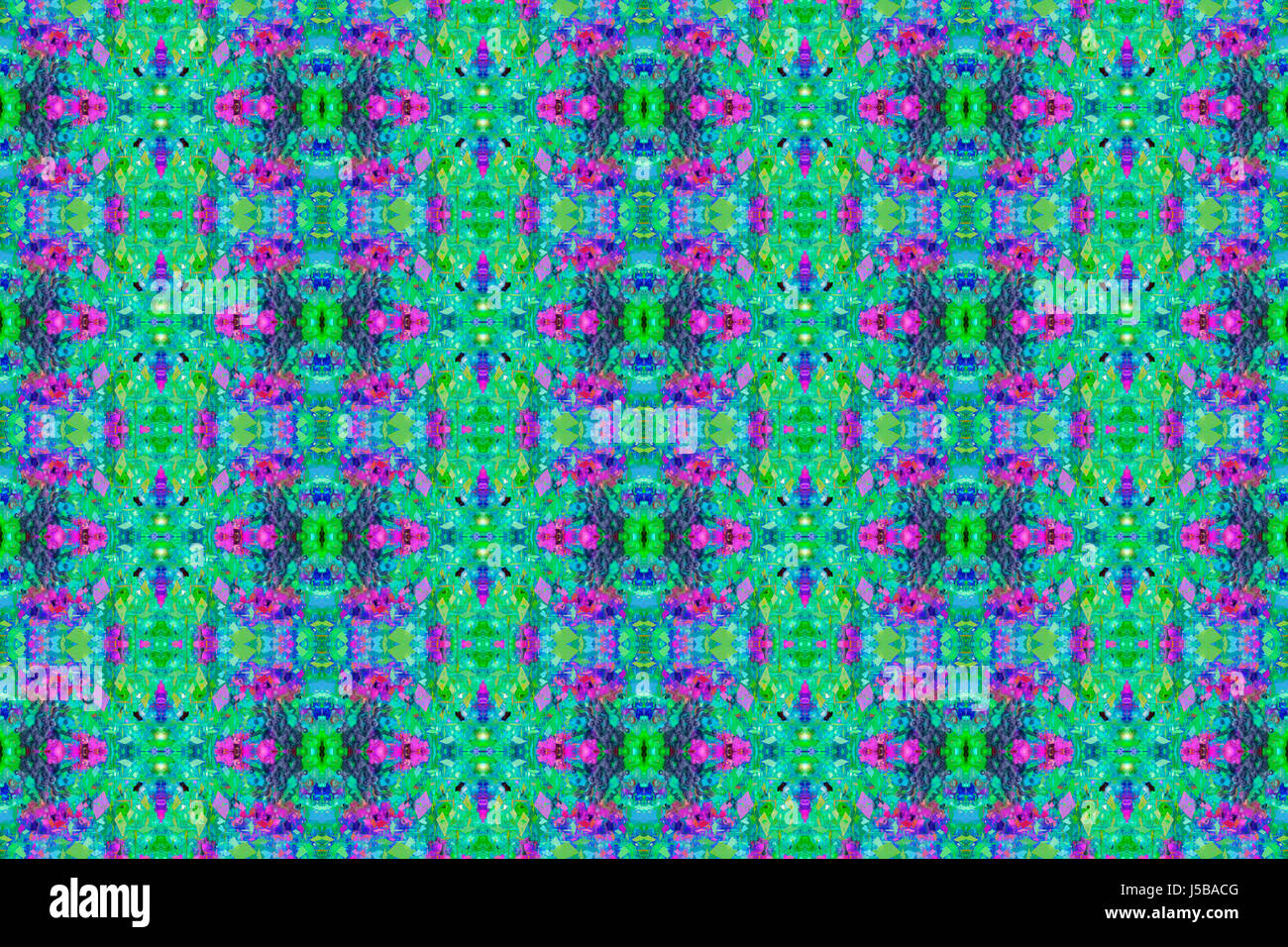 Seamless Abstract Pattern in Shades of Green, Pink and Blue Stock Photo ...